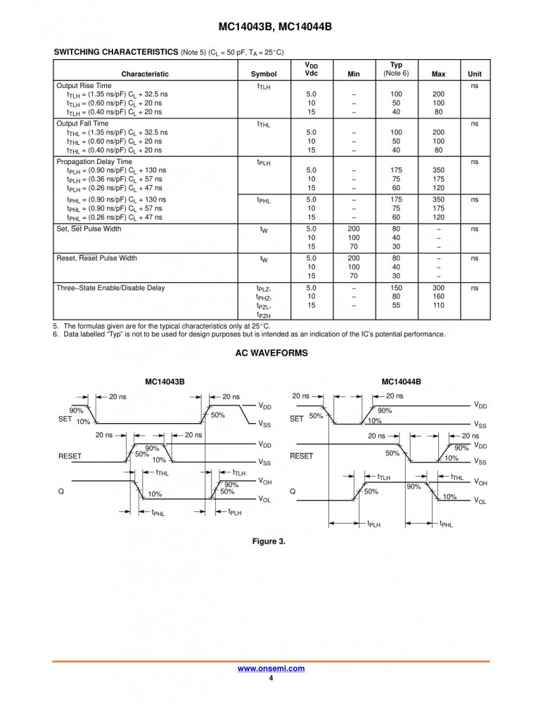 MC14044B datasheet page 4