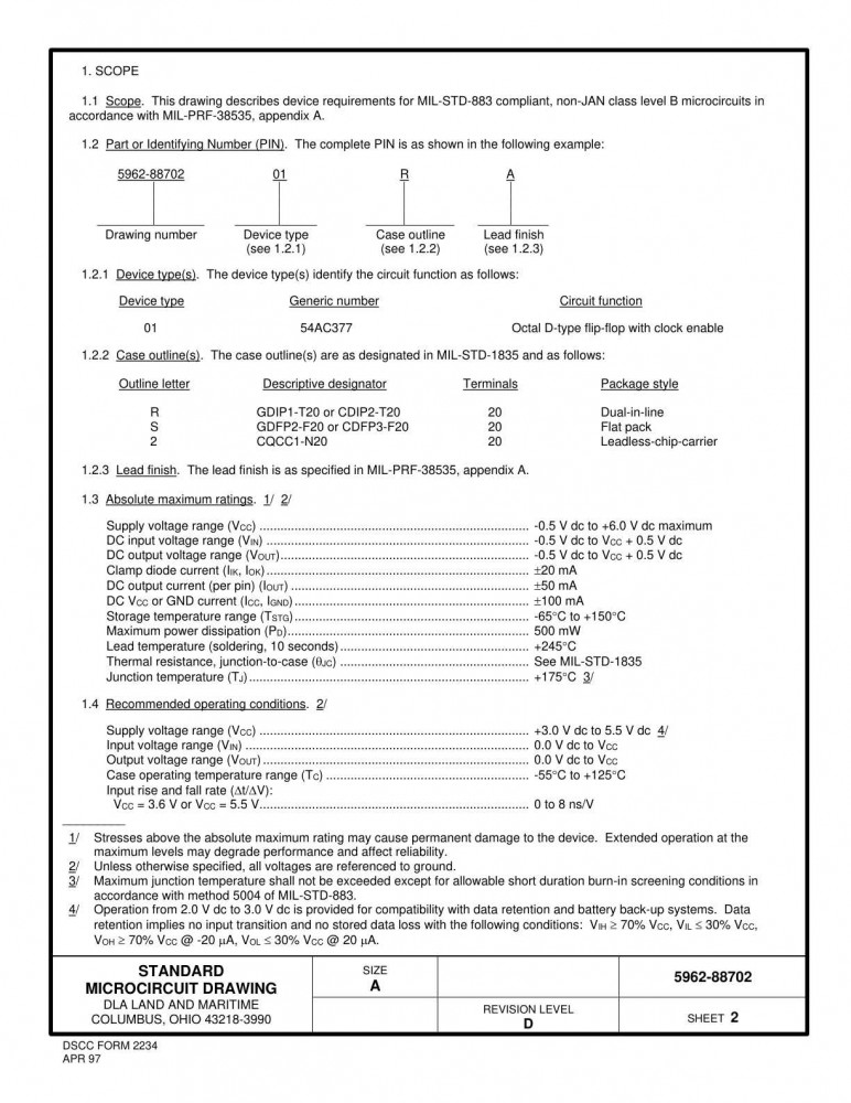 54AC377/SSA technical drawing page 3