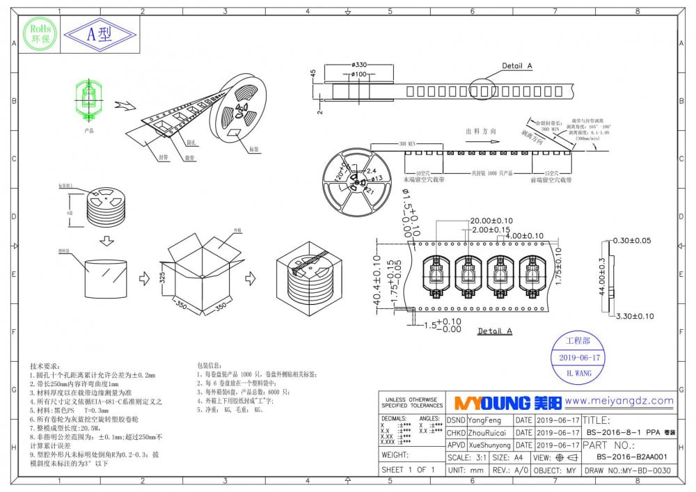 BS-2016-B2AA001-R technical drawing page 2