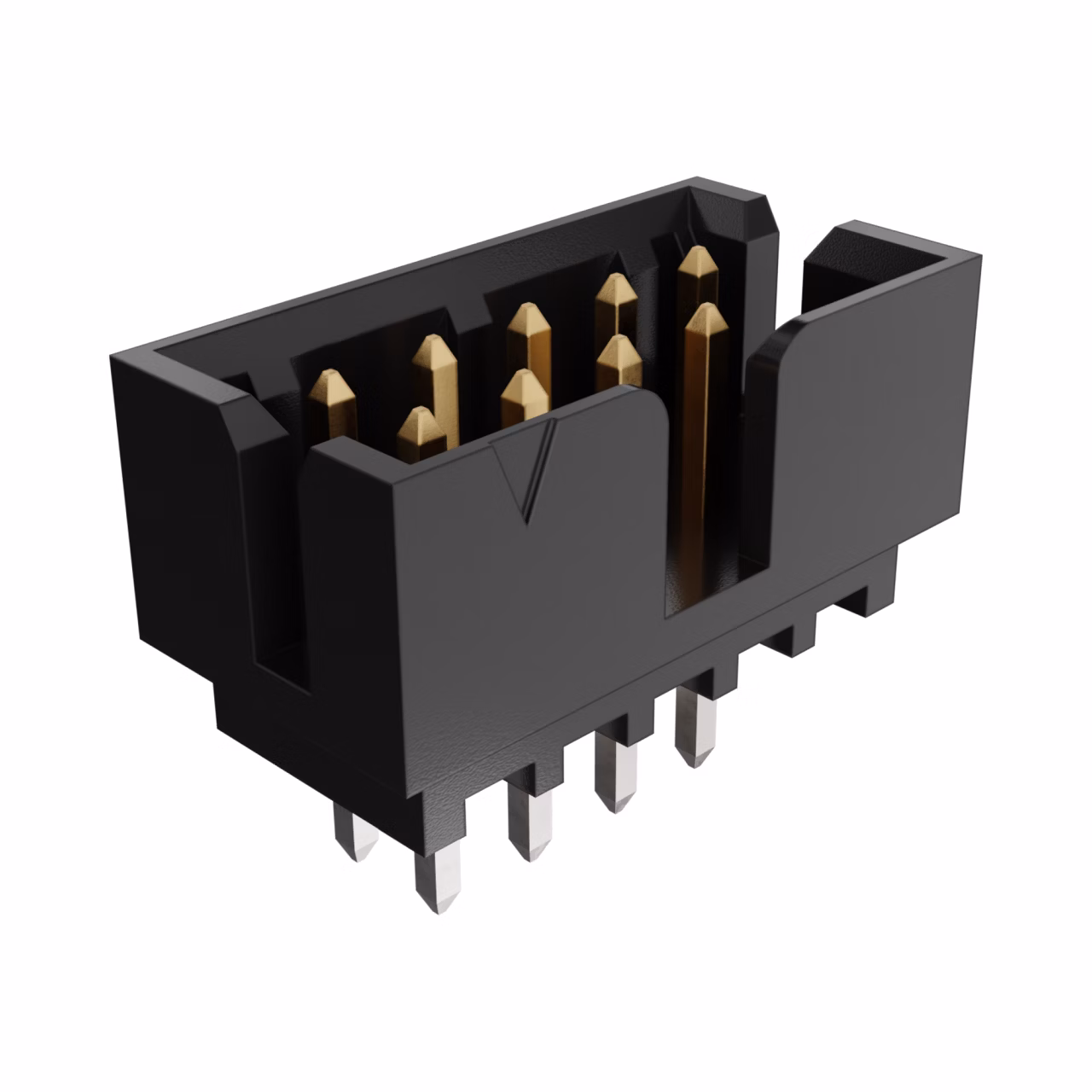 2.00mm Pitch, Milli-Grid PCB Header, Dual Row, Vertical, Through Hole, Shrouded, 34 Circuits, Circuit 21 Voided, 0.38µm Gold (Au) Plating, 2.50mm Tail Length, Dual Side Slots, Dual Friction Locks, Center Polarization, Tube