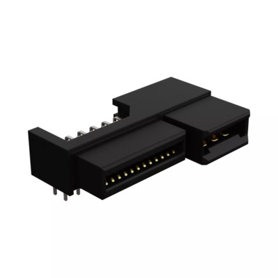 EXTreme LPHPower Receptacle Header, Right-Angle, 2 Power Contacts, 24 Signal Contacts, Select Gold (Au) Plating, for 2.36mm Thick PC Board for sale