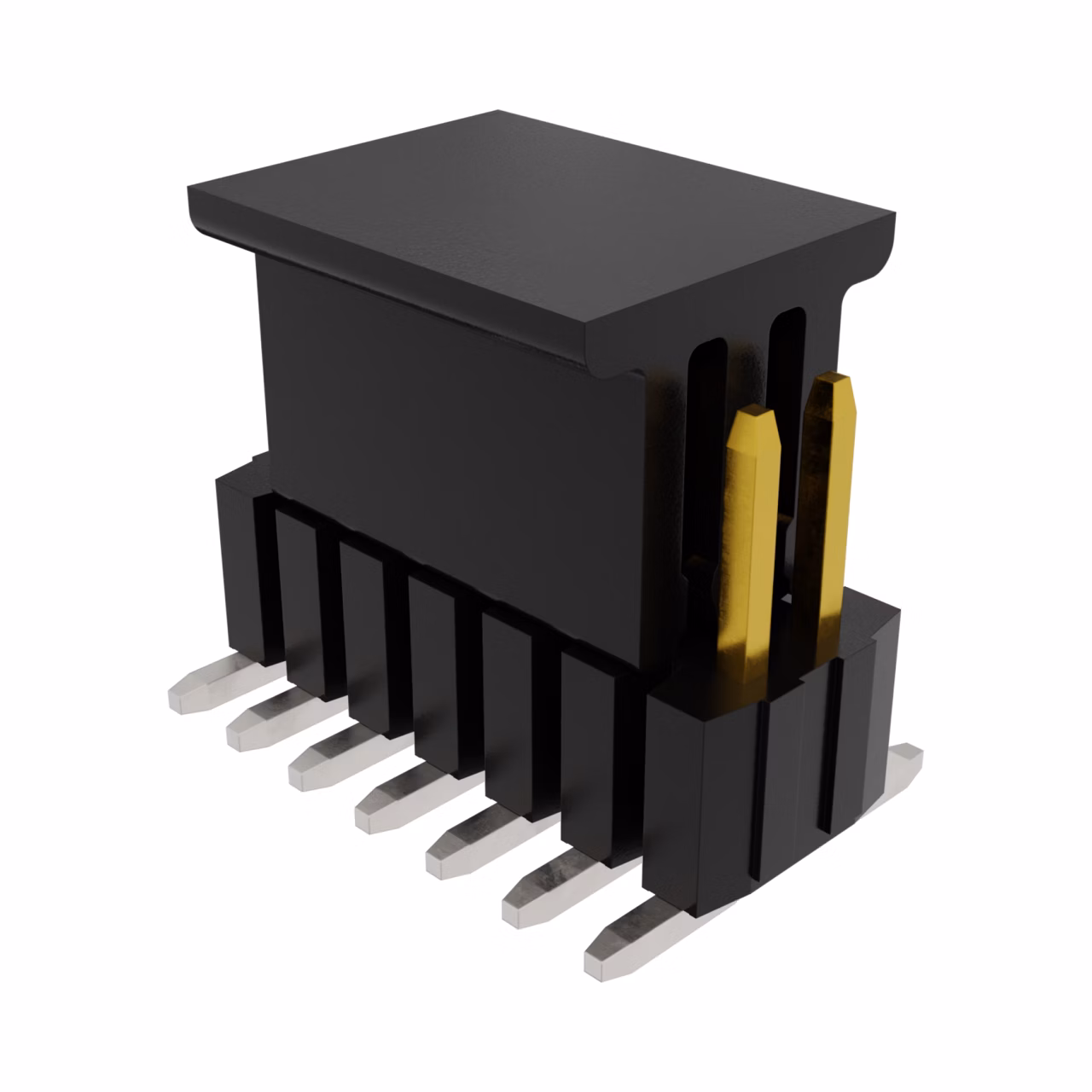 Slim-Grid Header, 14 Circuits, Surface Mount, Vertical, Unshrouded, 0.38µm Select Gold (Au) Plated, with Pick-and-Place Cap, Tube, Lead-Free for sale