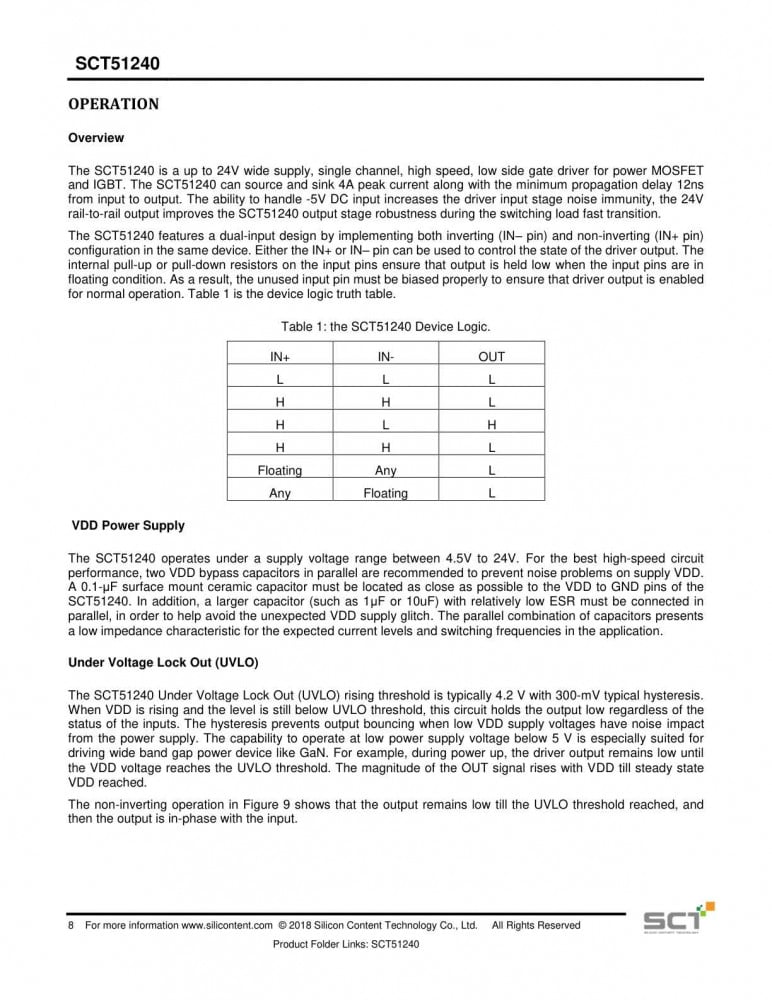 SCT51240 datasheet page 8