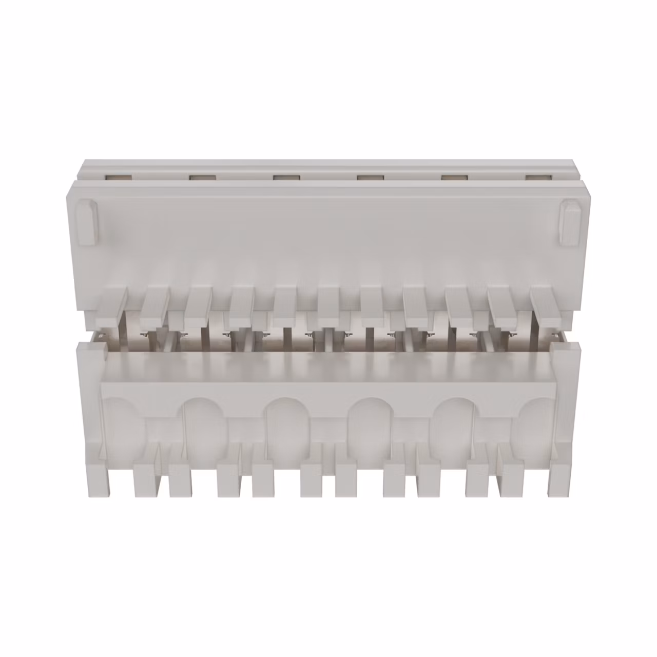 Appli-Mate RAST Power IDT Housing, 5.00mm Pitch, Direct/Indirect, Female, 6 Circuits, Code Keys B, C, D, E, F, G, H, I, J and K Removed, Open End Walls for sale