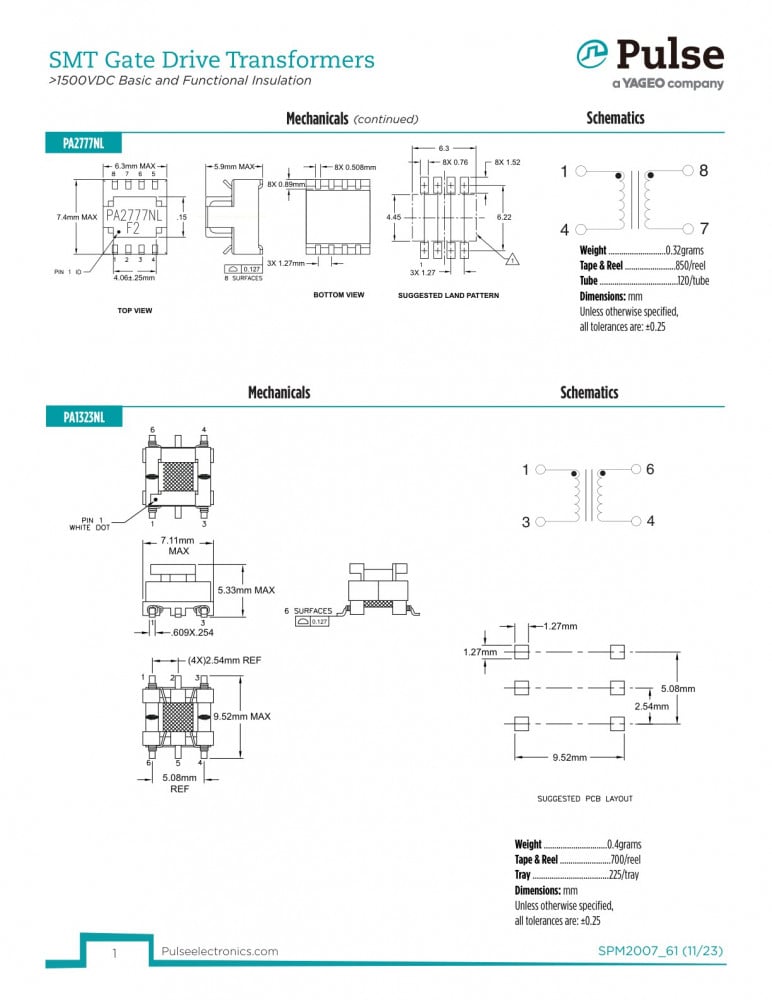 PA0184NLT datasheet page 5