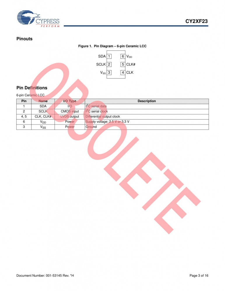 CY2XF23 datasheet page 5