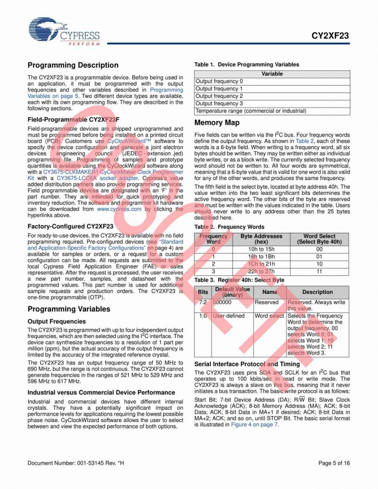 CY2XF23 datasheet page 7