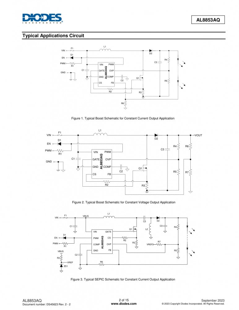 AL8853AQS-13 datasheet page 2