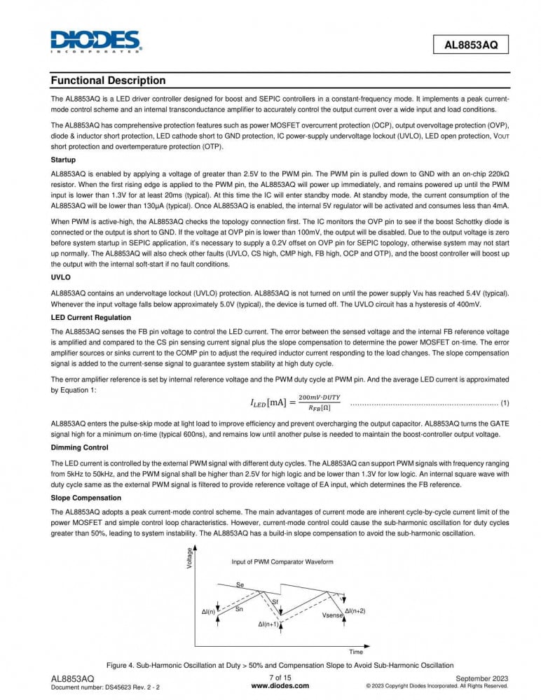 AL8853AQS-13 datasheet page 7
