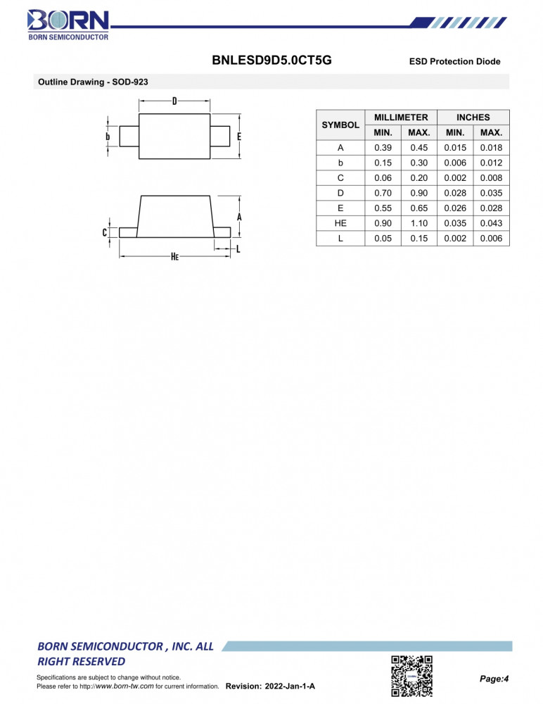 BNLESD9D5.0CT5G datasheet page 4