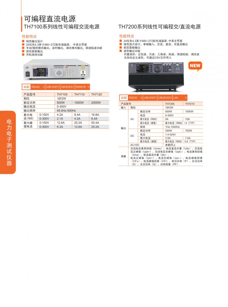Tonghui TH7110 technical document preview