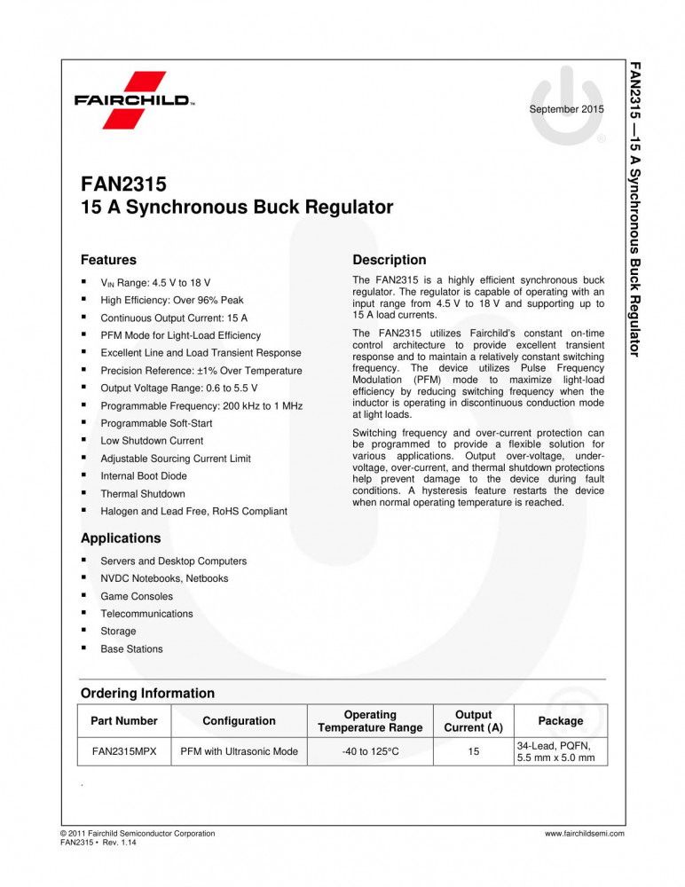 FAN2315 datasheet page 2