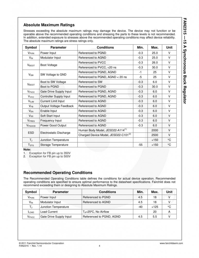 FAN2315 datasheet page 5
