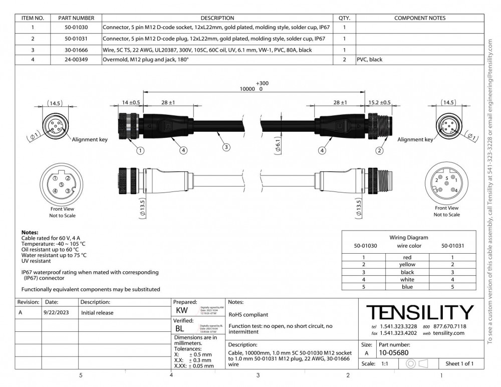 Tensility International 10-05680 assembly drawing