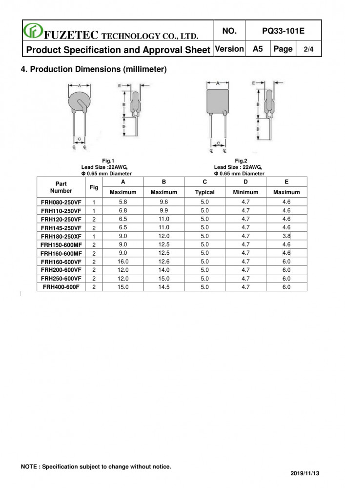 FRH080-250VF datasheet page 2
