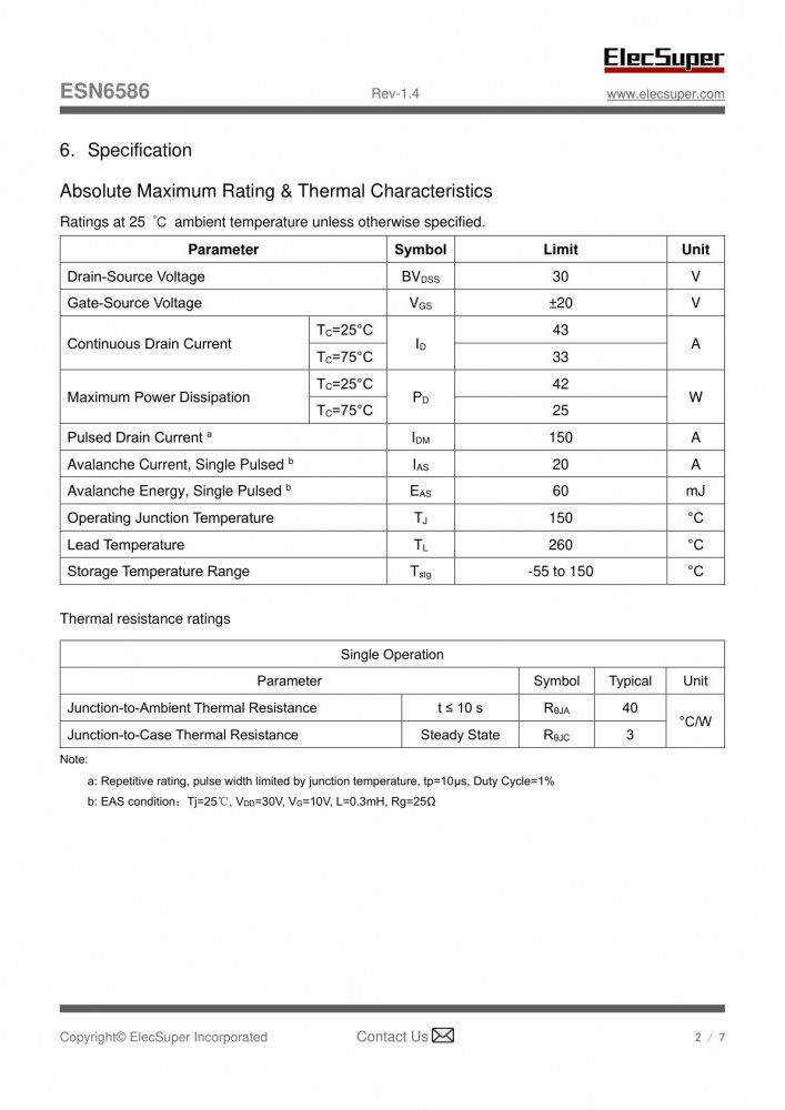 ESN6586 datasheet page 2