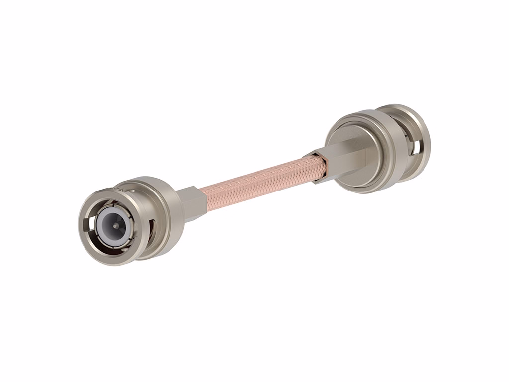 FAKRA SMB Straight Plug Keying Code C Blue to FAKRA SMB Straight Jack Keying Code C Blue on RG-316 Cable, 1180.00mm Length, 50 Ohms