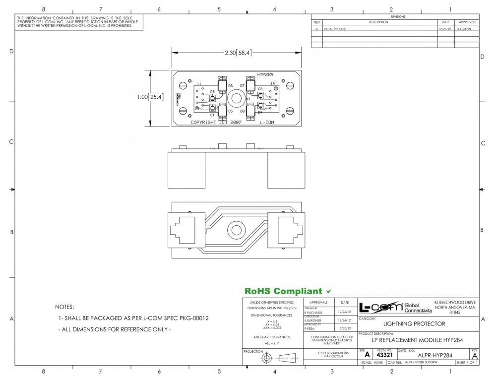 ALPR-HYP284 technical document preview