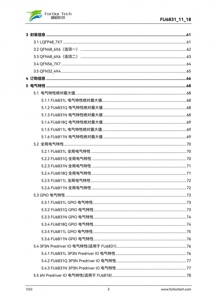FU6831L datasheet page 3