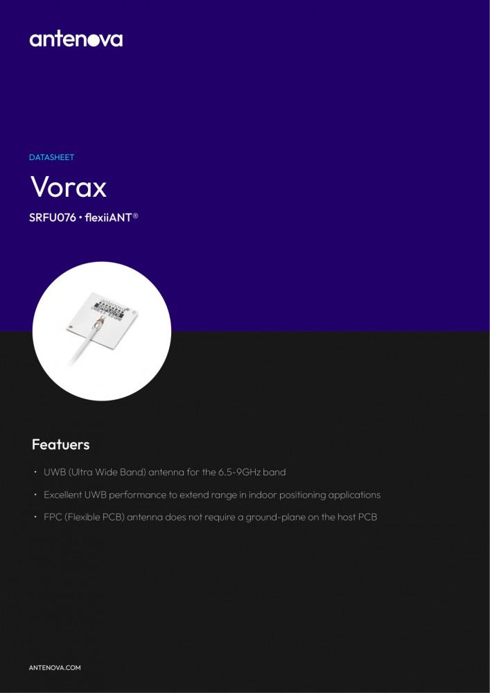 Vorax datasheet page 1