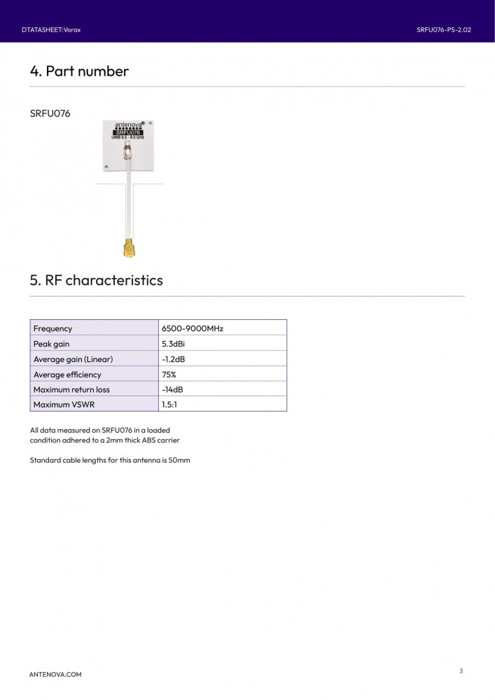 Vorax datasheet page 3