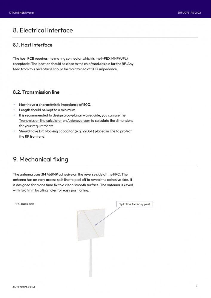 Vorax datasheet page 9