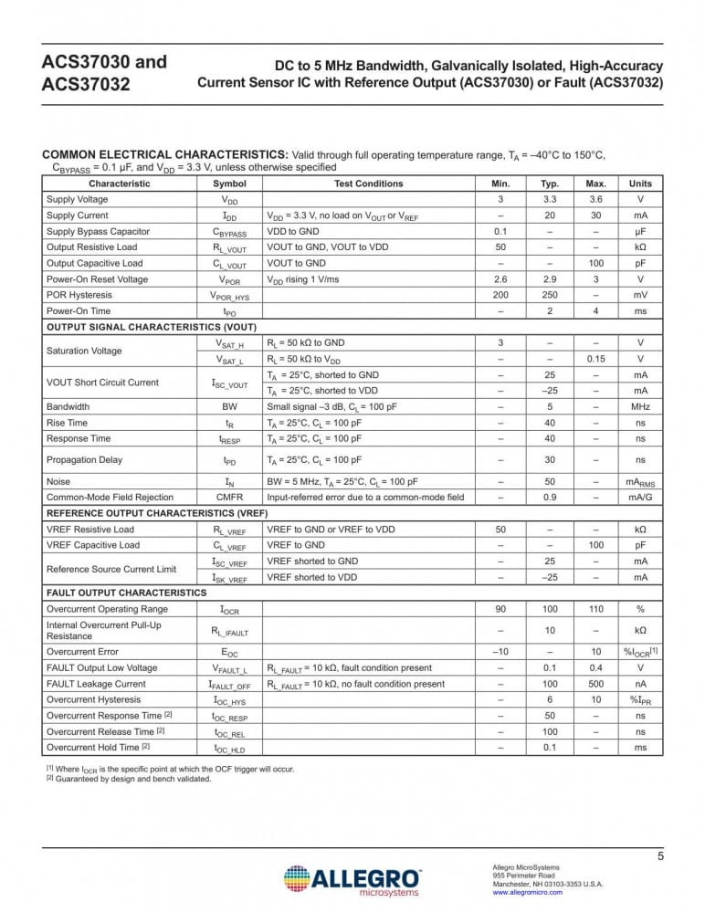 ACS37032 datasheet page 5