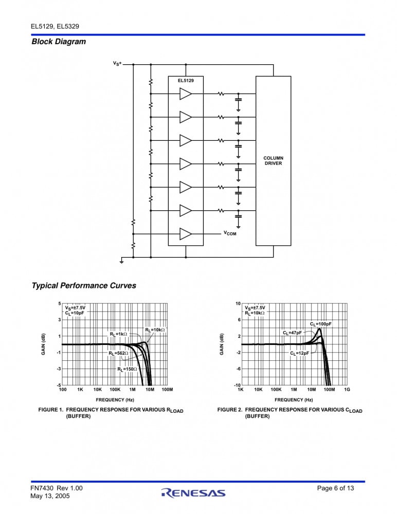 EL5329IREZ datasheet page 6
