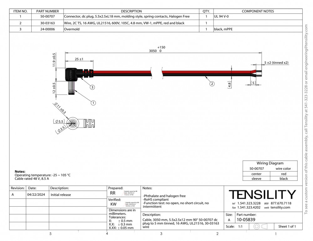 10-05839 product drawing