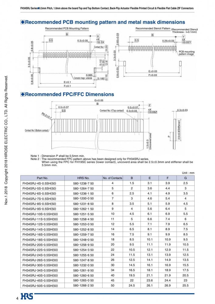 FH34SRJ datasheet page 4