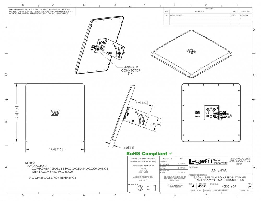 HG3516DP technical document page