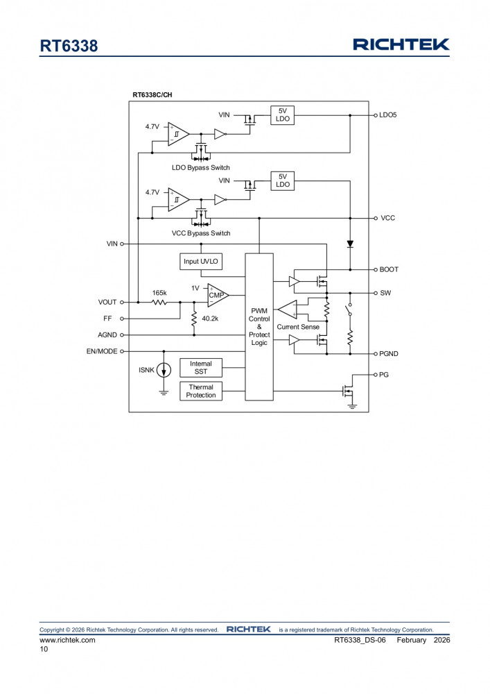 RT6338 technical document page 10