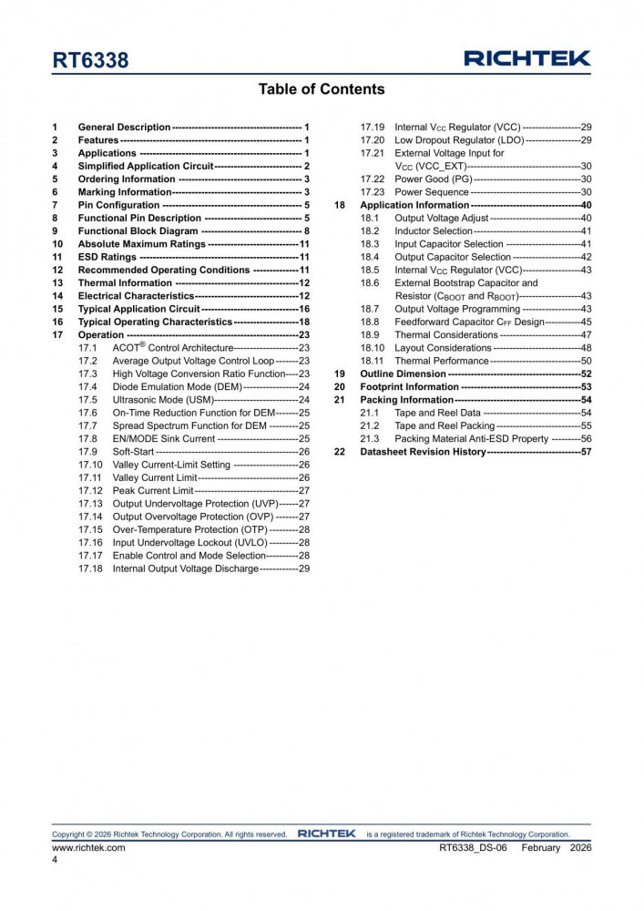 RT6338 technical document page 4