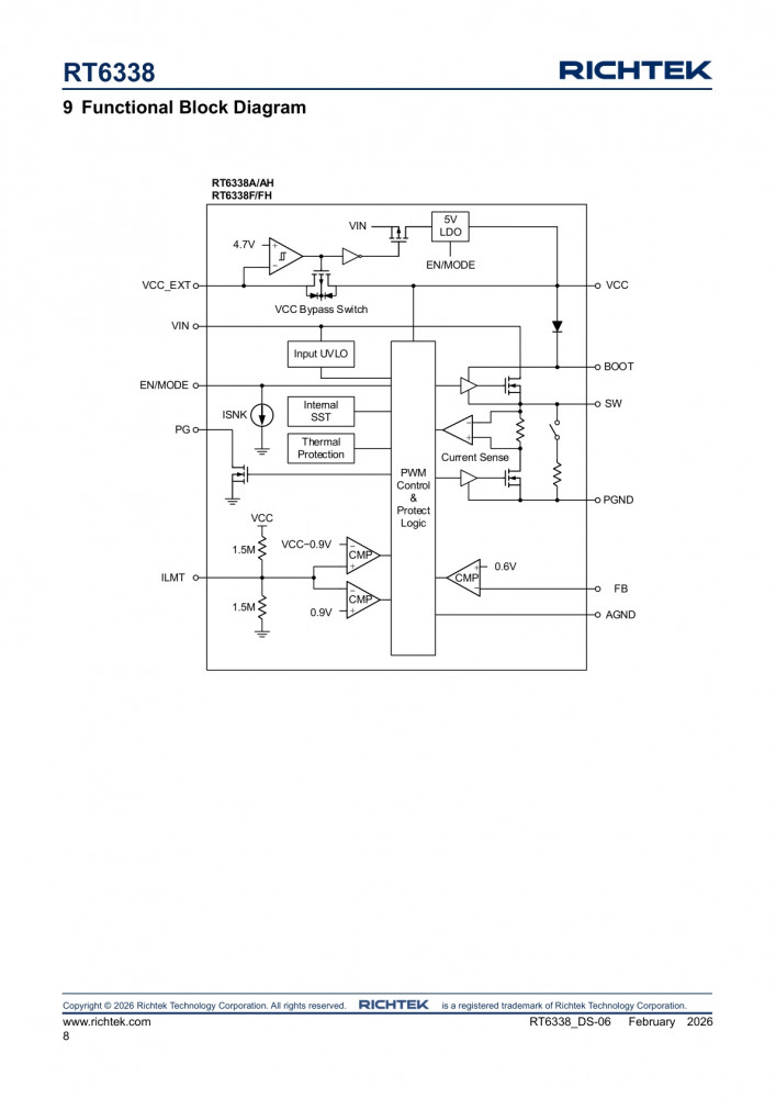 RT6338 technical document page 8