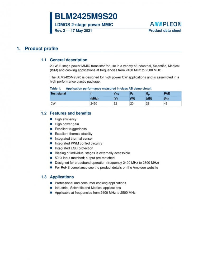 BLM2425M9S20Z datasheet page 1