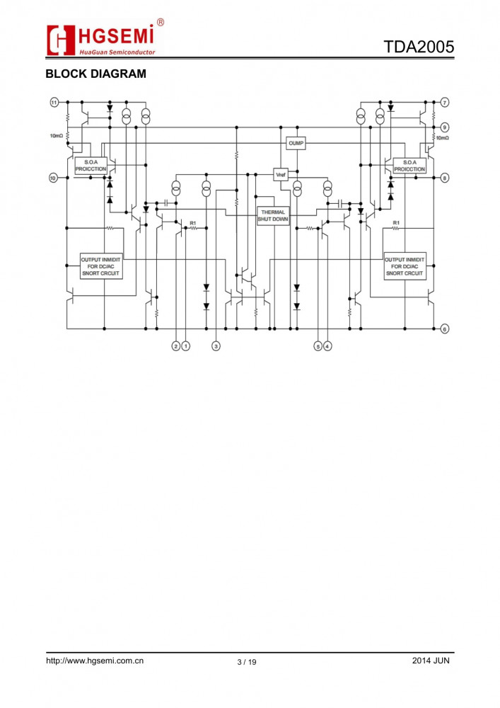 TDA2005R datasheet page 3