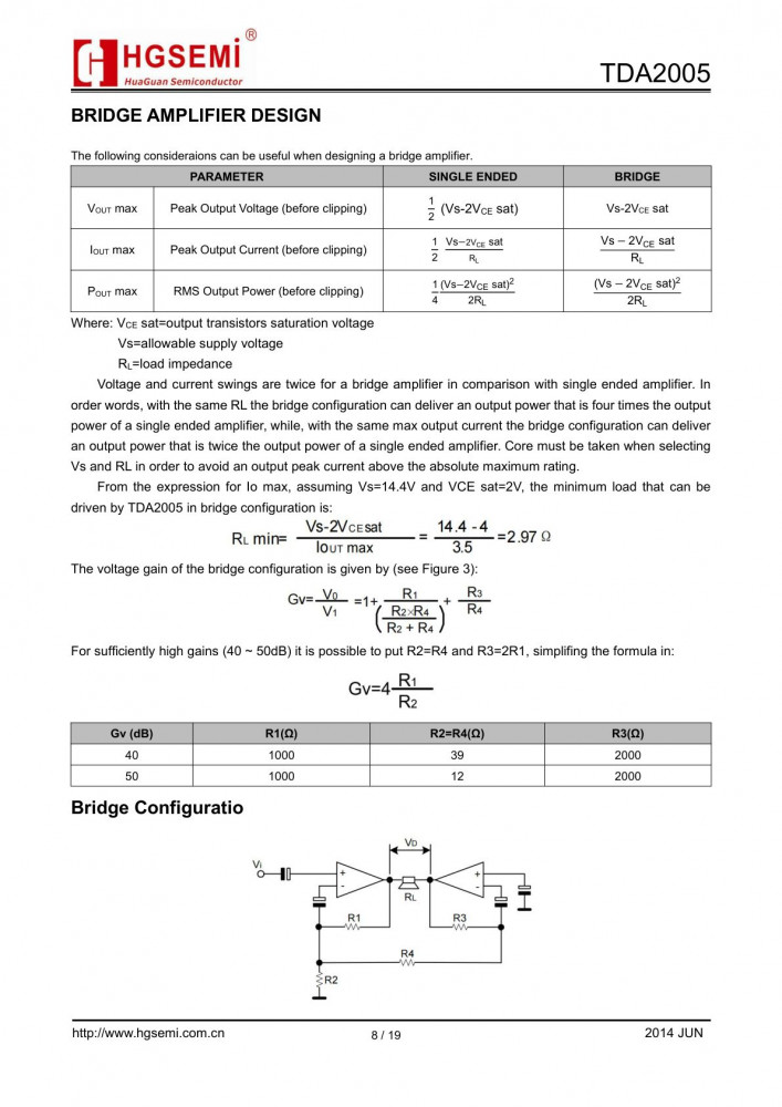 TDA2005R datasheet page 8