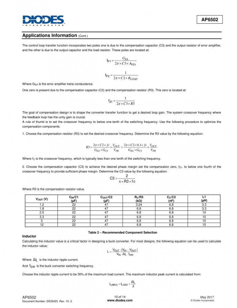 AP6502SP-13 datasheet page 10