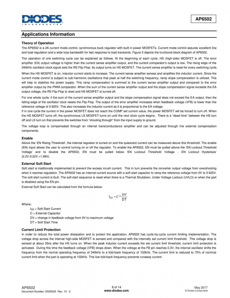 AP6502SP-13 datasheet page 8