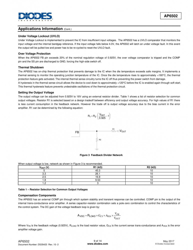 AP6502SP-13 datasheet page 9