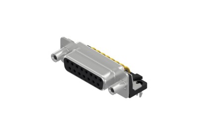 D-SUB Standard • 15-pos. • Socket • Solder pin angled .318