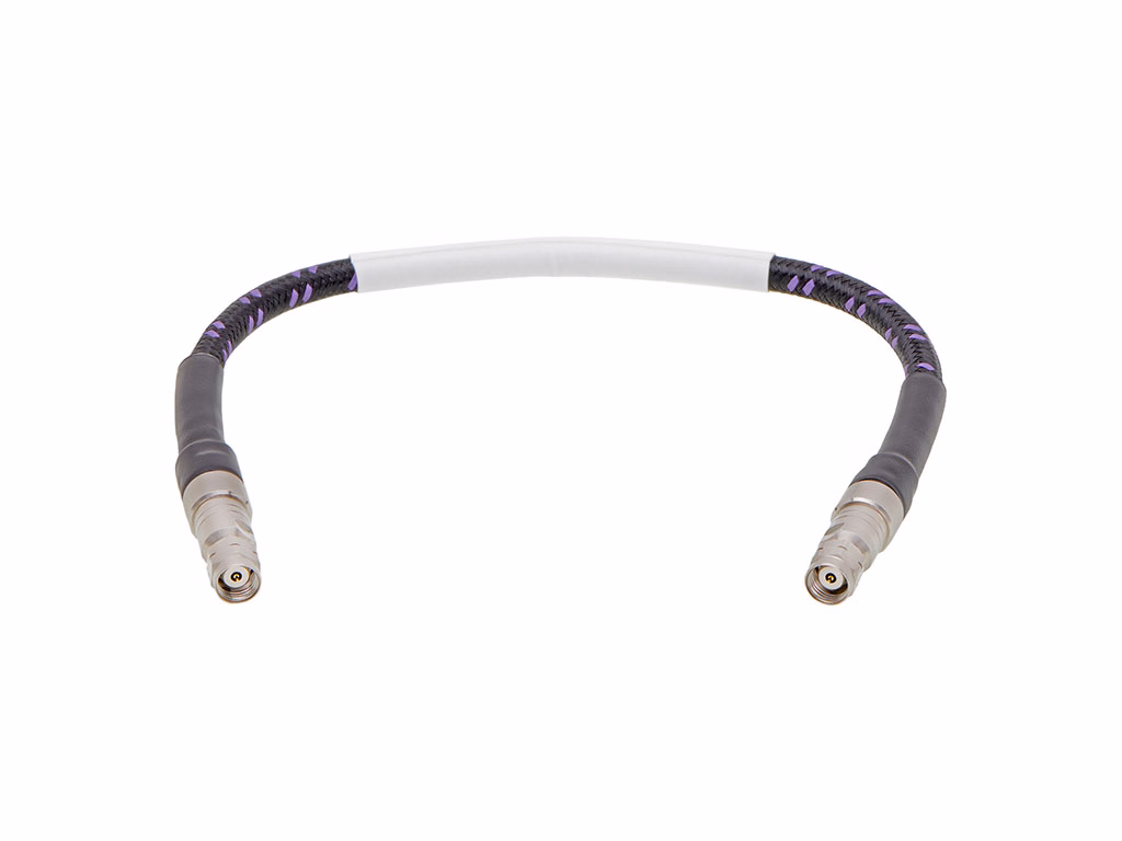 MMCX PoC Right-Angle Plug to MMCX PoC Right-Angle Plug (Reverse 90°) on RG-178 Cable, 100.00mm Length, 50 Ohms