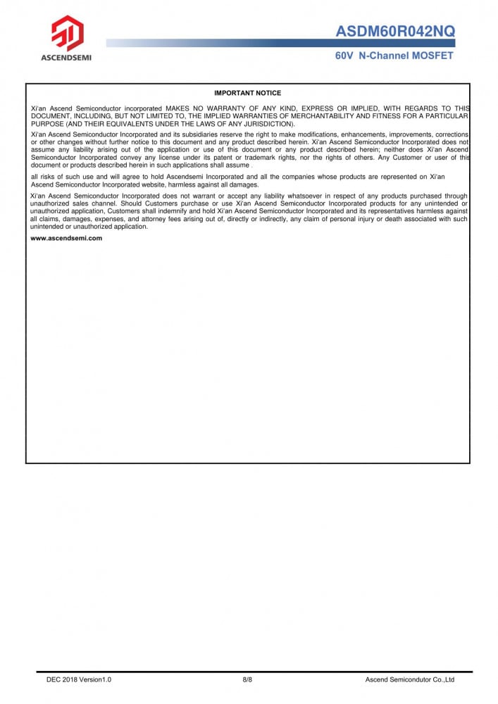 ASDM60R042NQ-R datasheet page 8