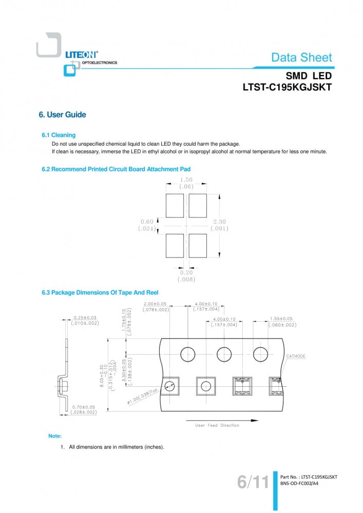 LTST-C195KGJSKT datasheet page 7