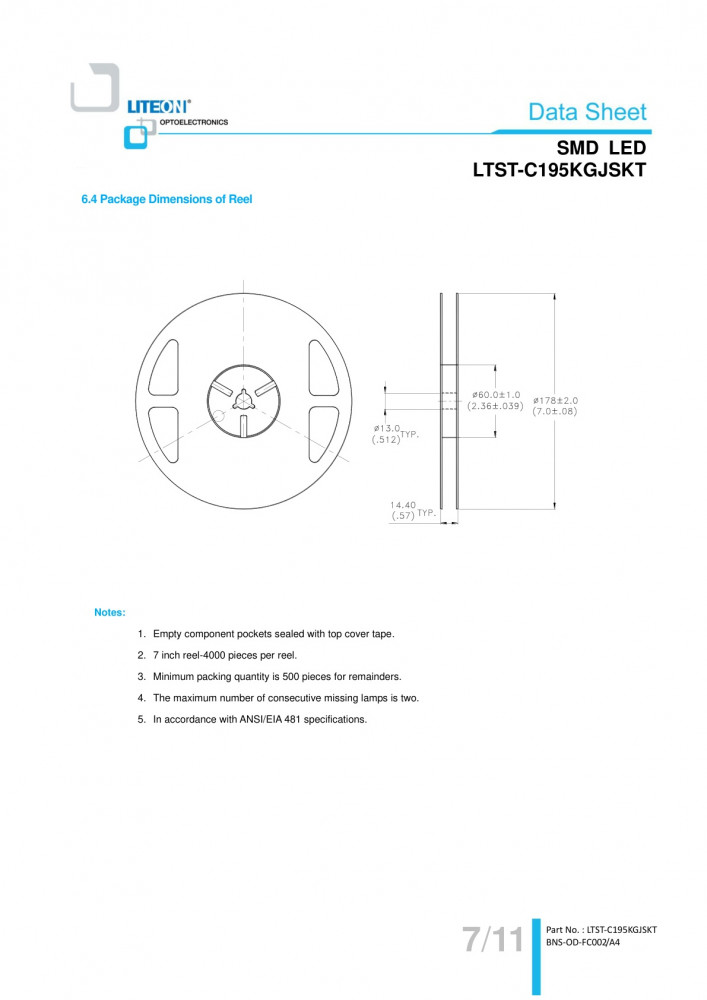LTST-C195KGJSKT datasheet page 8