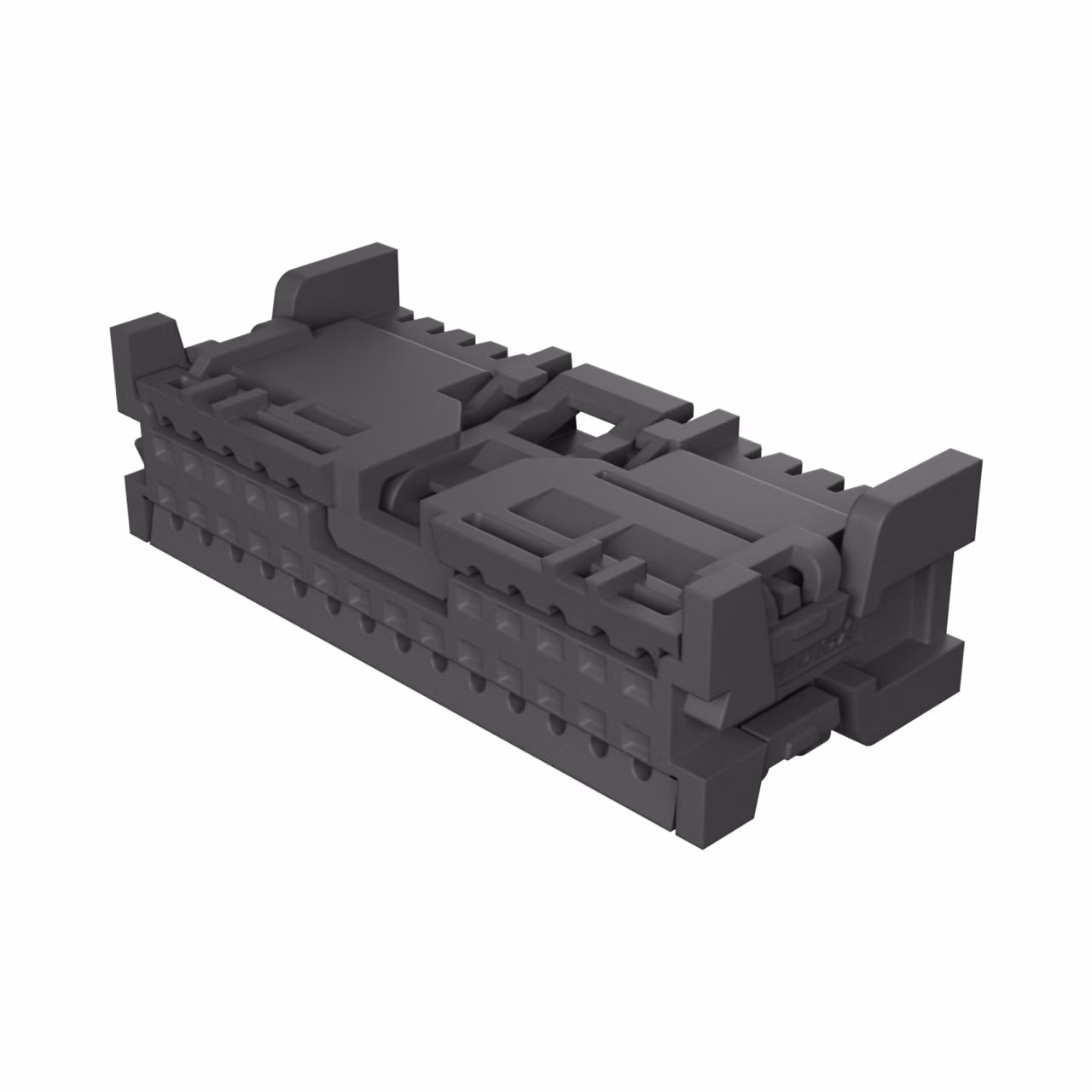 PROPOSED REPLACEMENT: MINI50 GEN II UNSEALED RECEPTACLES (206523 SERIES);  Mini50 Unsealed Receptacle, Dual Row, Non-Bridged, 24 Circuits, EcoPaXX Resin, Polarization Option B, Gray for sale