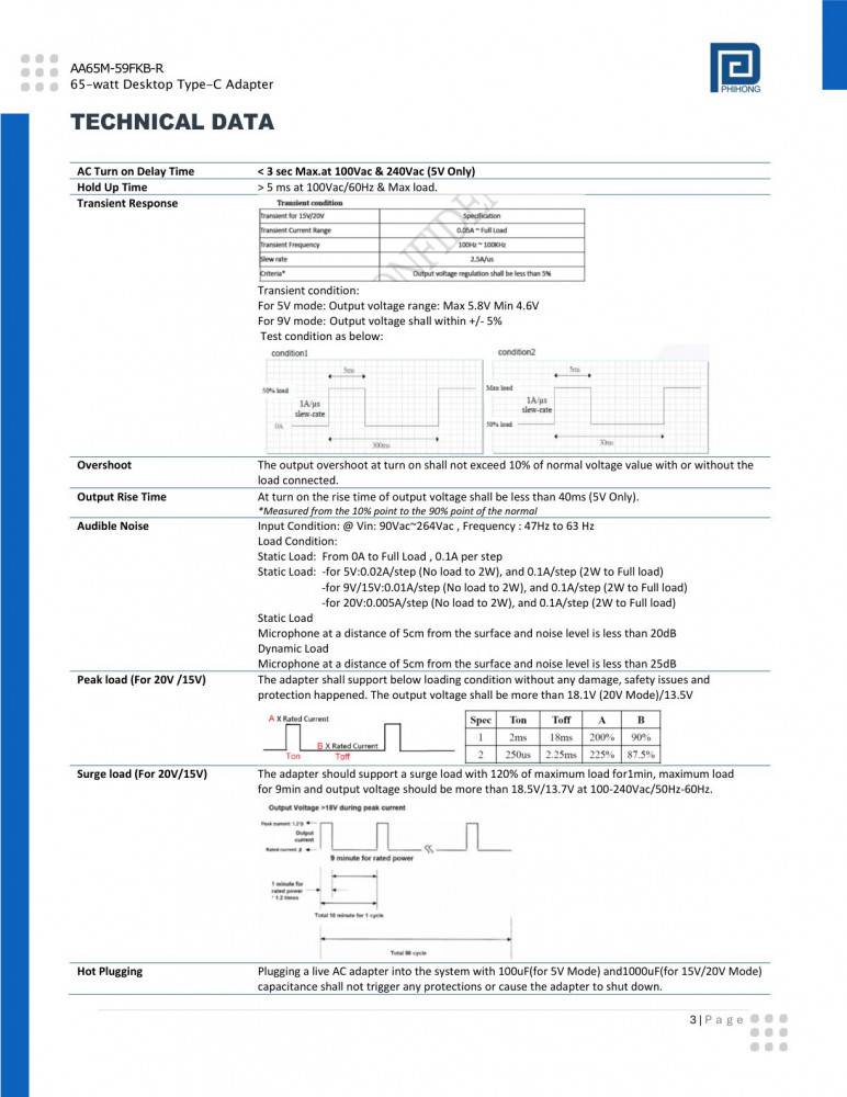 AA65M-59FKB-R technical document page 3