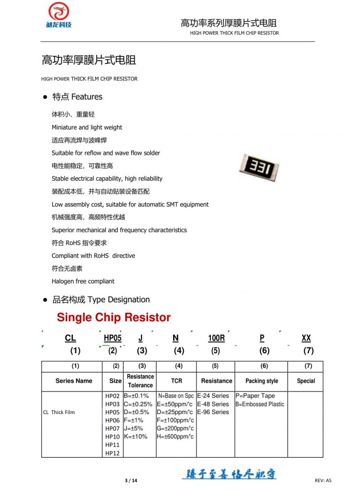 CHANGLONG datasheet page 3