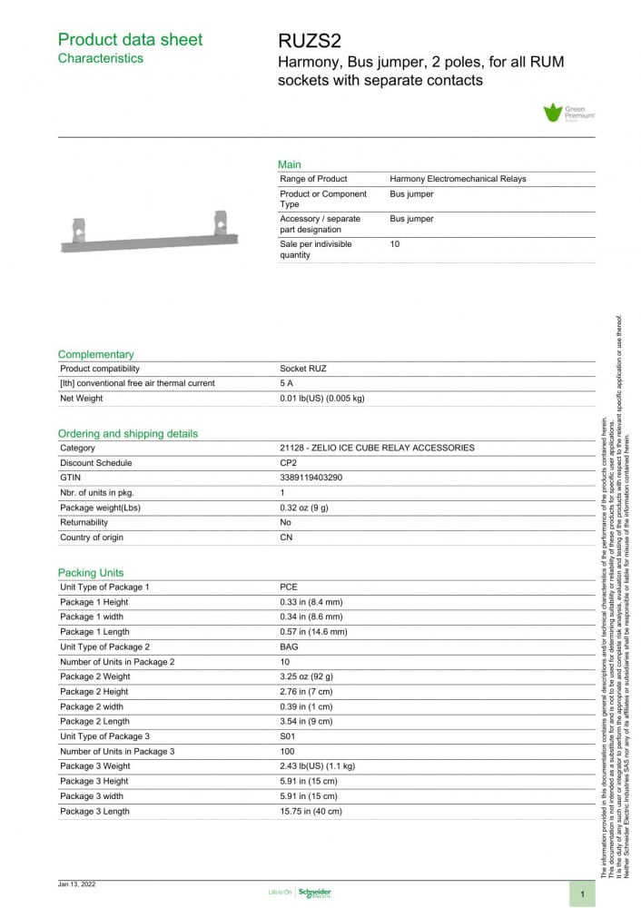 RUZS2 technical document page 1
