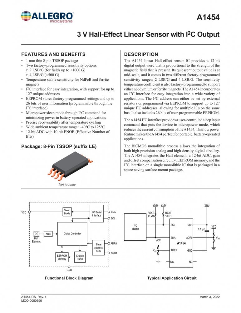 ASEK1454KLE-BB-T datasheet page 1